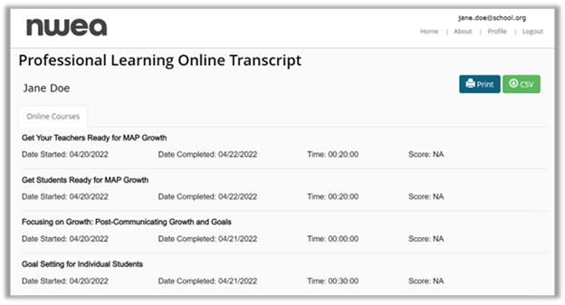 NWEA News.New! Foundations Online Professional Learning