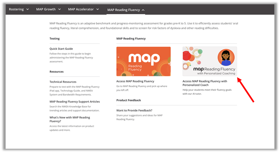 NWEA News.MAP Reading Fluency with Coach