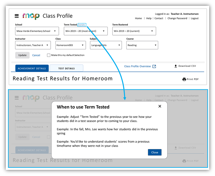 NWEA News.Class Profile report improvements