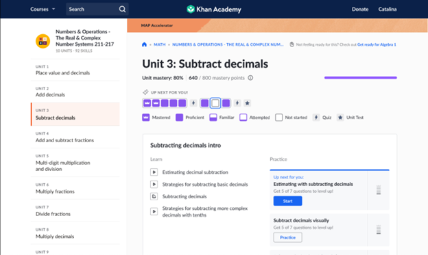 NWEA News.New layout for Course and Unit pages