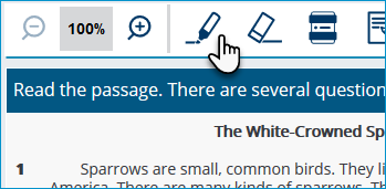 About the highlighter test aid